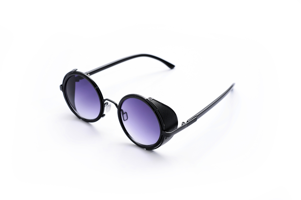 Steampunk Sunglasses 50s Round Glasses Cyber Goggles Vintage Retro